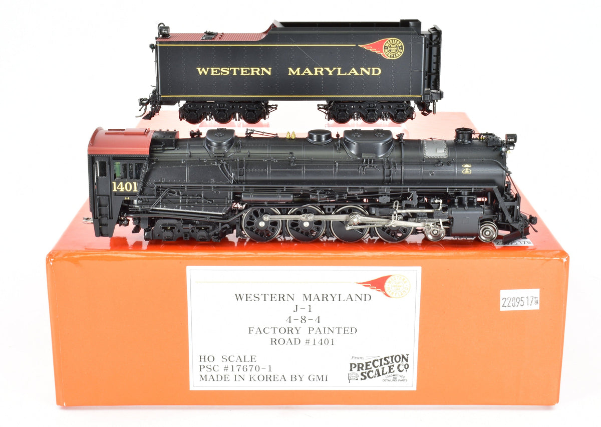 HO Brass CON PSC - Precision Scale Co. WM - Western Maryland 4-8-4 J-1 – ReSourced Rails