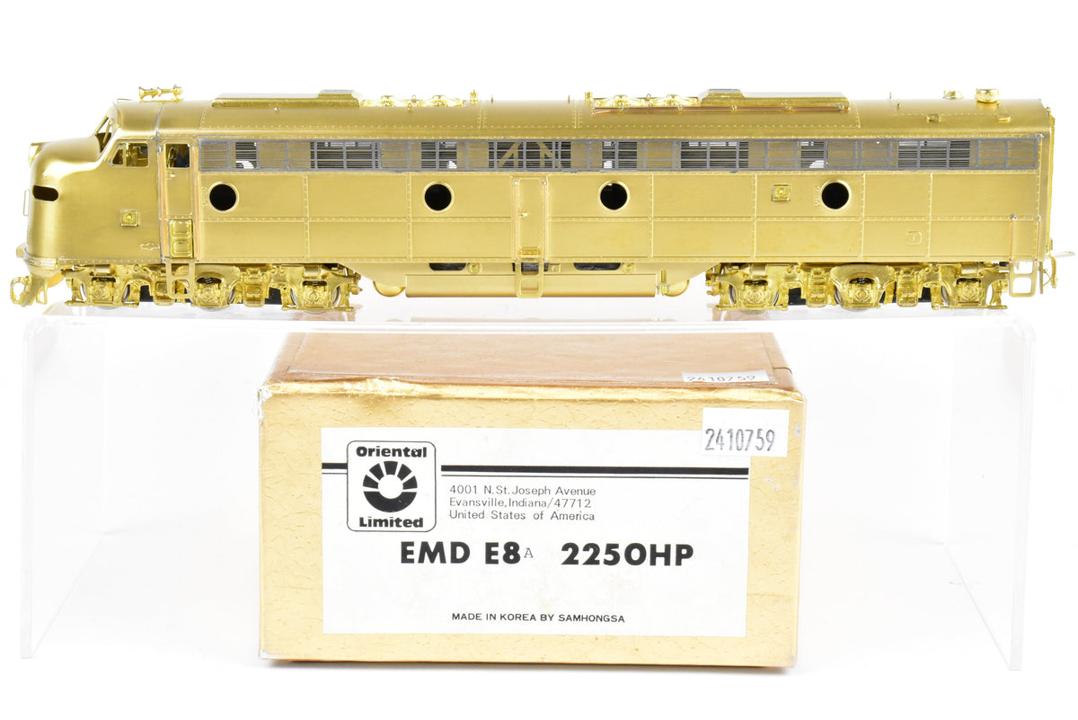 HO Brass Oriental Limited Various Roads EMD E8A 2250 HP – ReSourced Rails