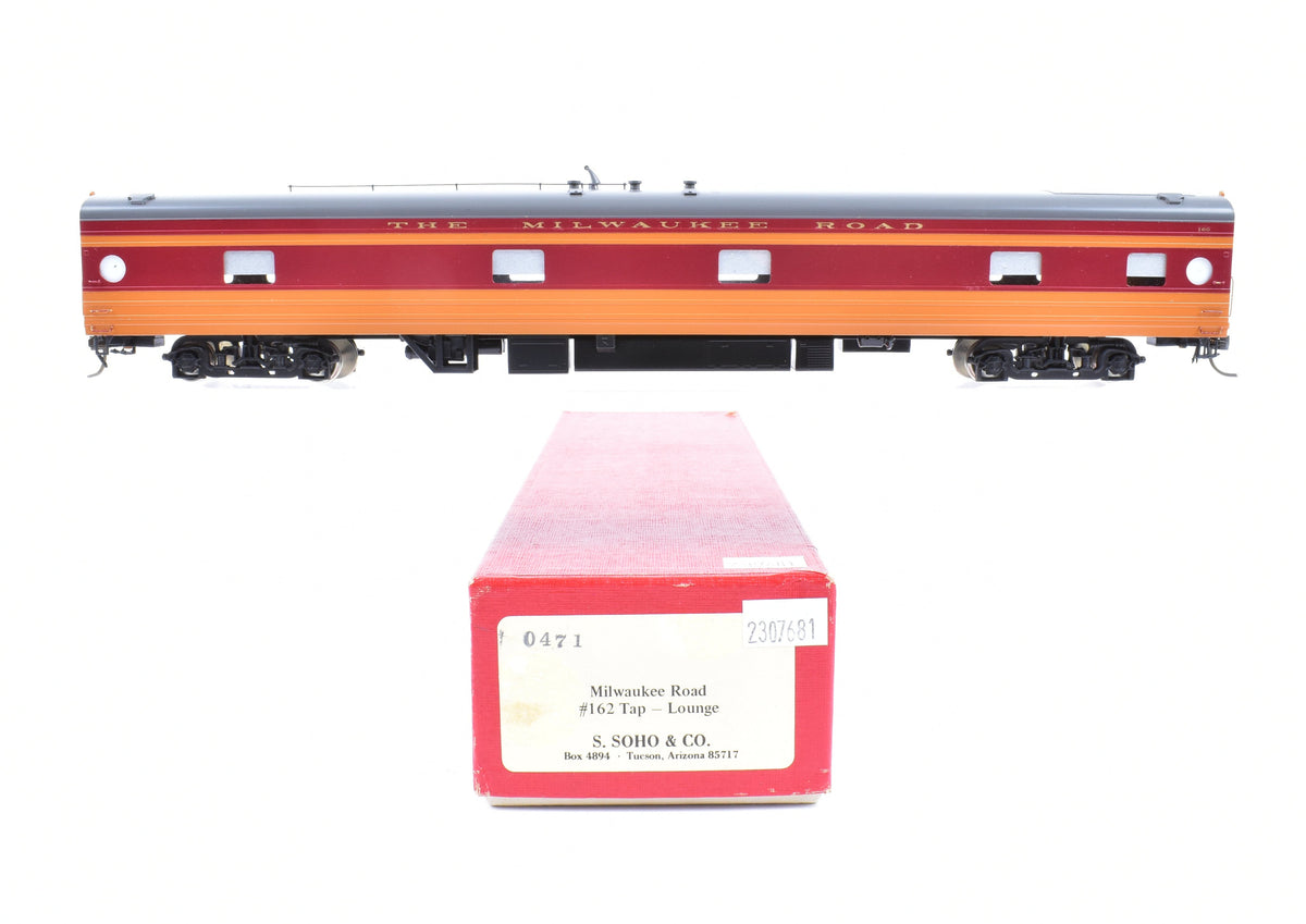 HO Brass Soho MILW - Milwaukee Road #162 Tap-Lounge Custom Painted – ReSourced Rails