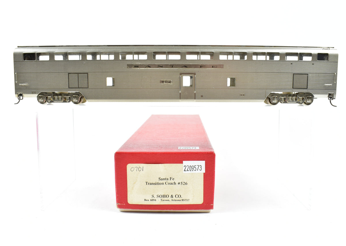 HO Brass Soho ATSF - Santa Fe Transition Coach #526 – ReSourced Rails