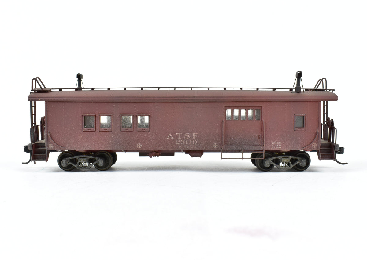 HO Brass Hallmark Models ATSF - Santa Fe Transfer Caboose Custom Paint – ReSourced Rails