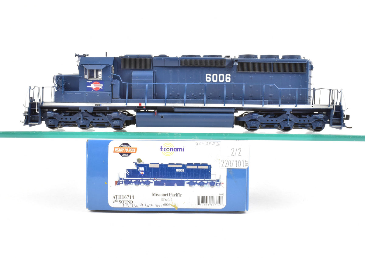 HO CON Athearn Ready To Roll MP - Missouri Pacific EMD SD40-2 #6006 DC – ReSourced Rails