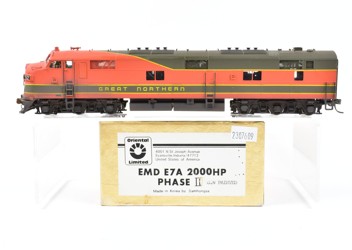 HO Brass Oriental Limited GN - Great Northern EMD E7A 2000 Phase II Fa – ReSourced Rails