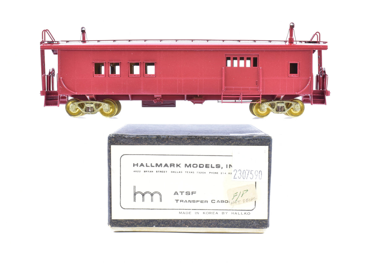 HO Brass Hallmark Models ATSF - Santa Fe Transfer Caboose Factory Pain – ReSourced Rails