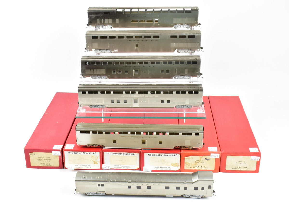 HO Brass Hi-Country Brass/Soho ATSF - Santa Fe El Capitan 6-Car Set Cu – ReSourced Rails