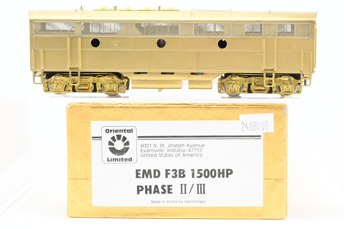 HO Brass Oriental Limited Various Roads EMD F3B 1500 HP Phase III – ReSourced Rails