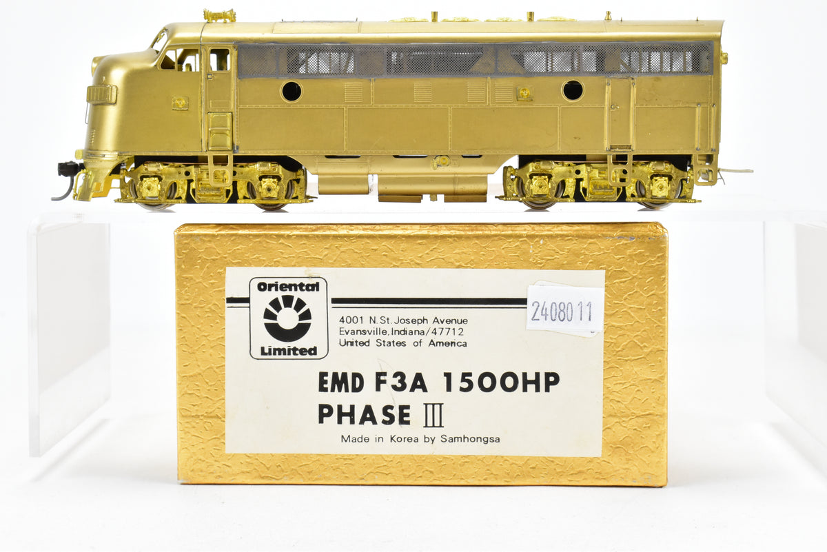 HO Brass Oriental Limited Various Roads EMD F3A 1500 HP Phase III – ReSourced Rails