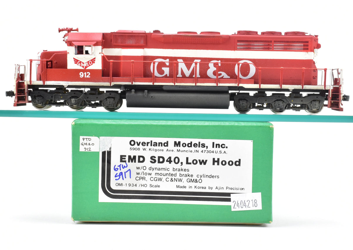 HO Brass OMI - Overland Models Inc. GM&O - Gulf Mobile & Ohio EMD SD40 – ReSourced Rails