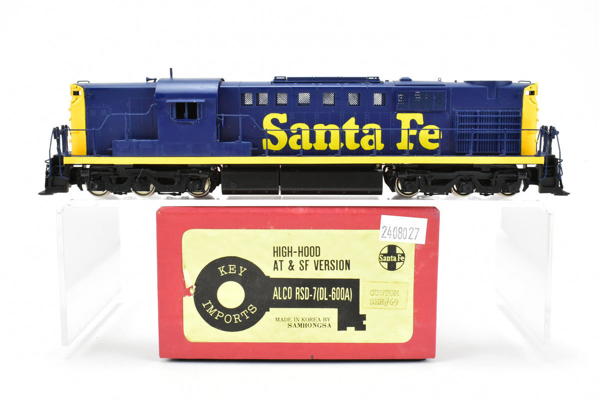 HO Brass Key Imports ATSF - Santa Fe RSD-7 (DL-600A) Hi-Hood Version C – ReSourced Rails