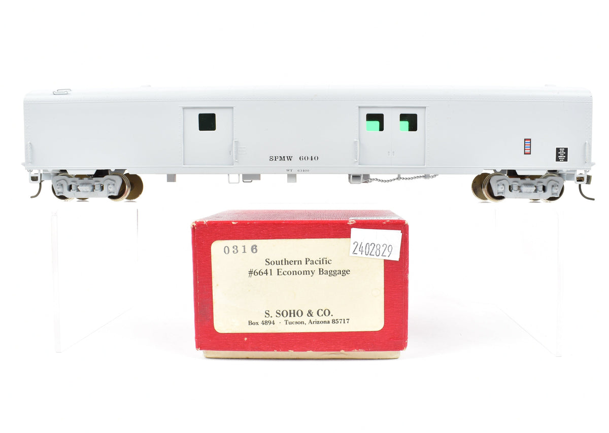 HO Brass S. Soho & Co. SP - Southern Pacific Economy Baggage CP MOW Gr – ReSourced Rails