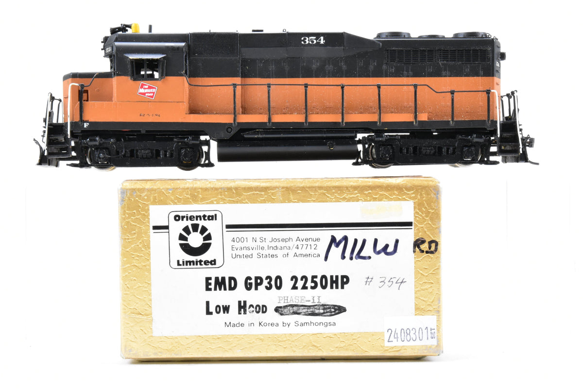 HO Brass CON Oriental Limited MILW - Milwaukee Road EMD GP30 PH II 225 – ReSourced Rails