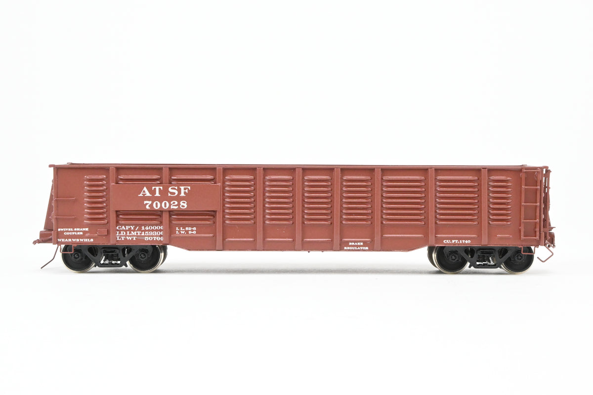 HO Brass OMI - Overland Models, Inc. ATSF - Santa Fe 100 Ton Gondola P ...