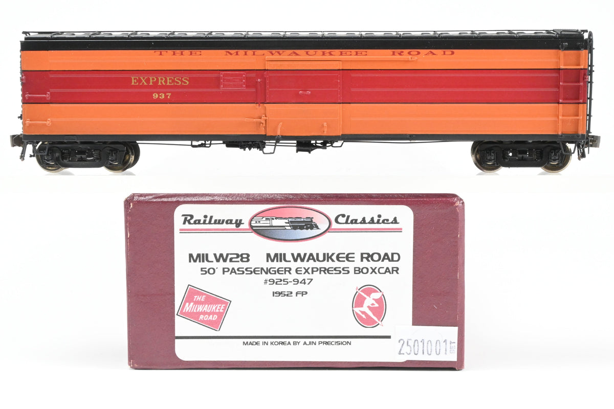 HO Brass CON Railway Classics MILW - Milwaukee Road 50' Passenger Expr – ReSourced Rails
