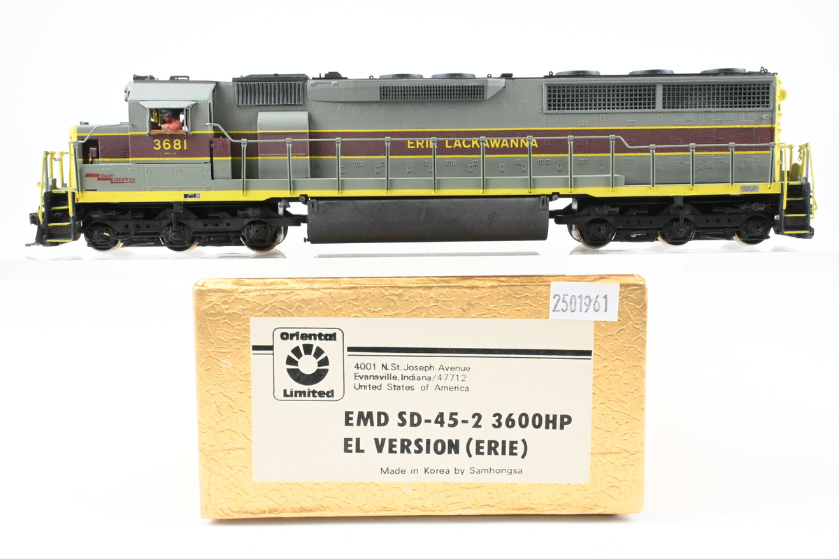 HO Brass Oriental Limited EL - Erie Lackawanna EMD SD45-2 3600 HP EL V – ReSourced Rails