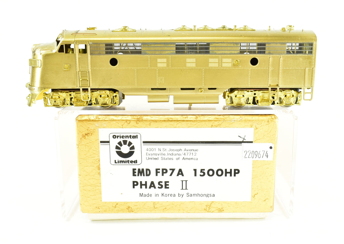 HO Brass Oriental Limited Various Roads EMD FP7A 1500 HP Phase II – ReSourced Rails