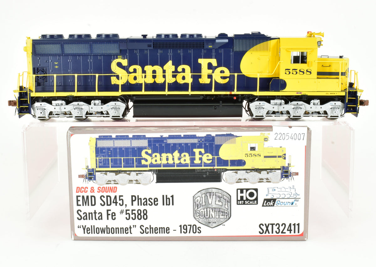 HO ScaleTrains "Rivet Counter" ATSF - Santa Fe/Yellowbonnet SD45 Phase – ReSourced Rails
