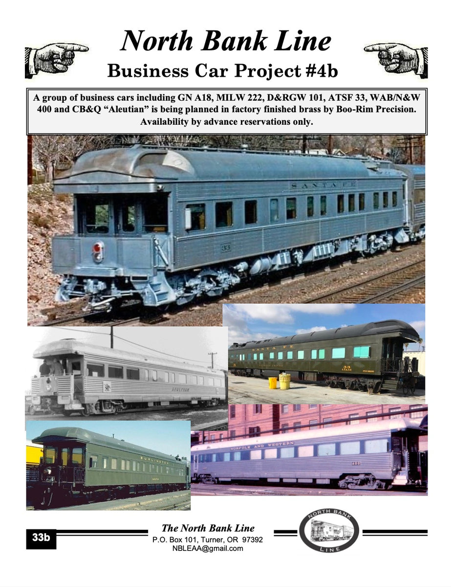 HO Brass NBL - North Bank Line Business Cars Pt. 4: Amtrak, ATSF - San ...