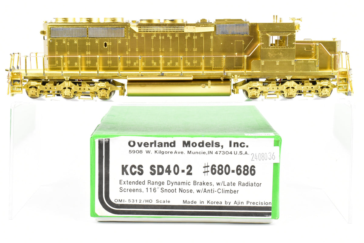 HO Brass OMI - Overland Models Inc. KCS - Kansas City Southern EMD SD4 ...