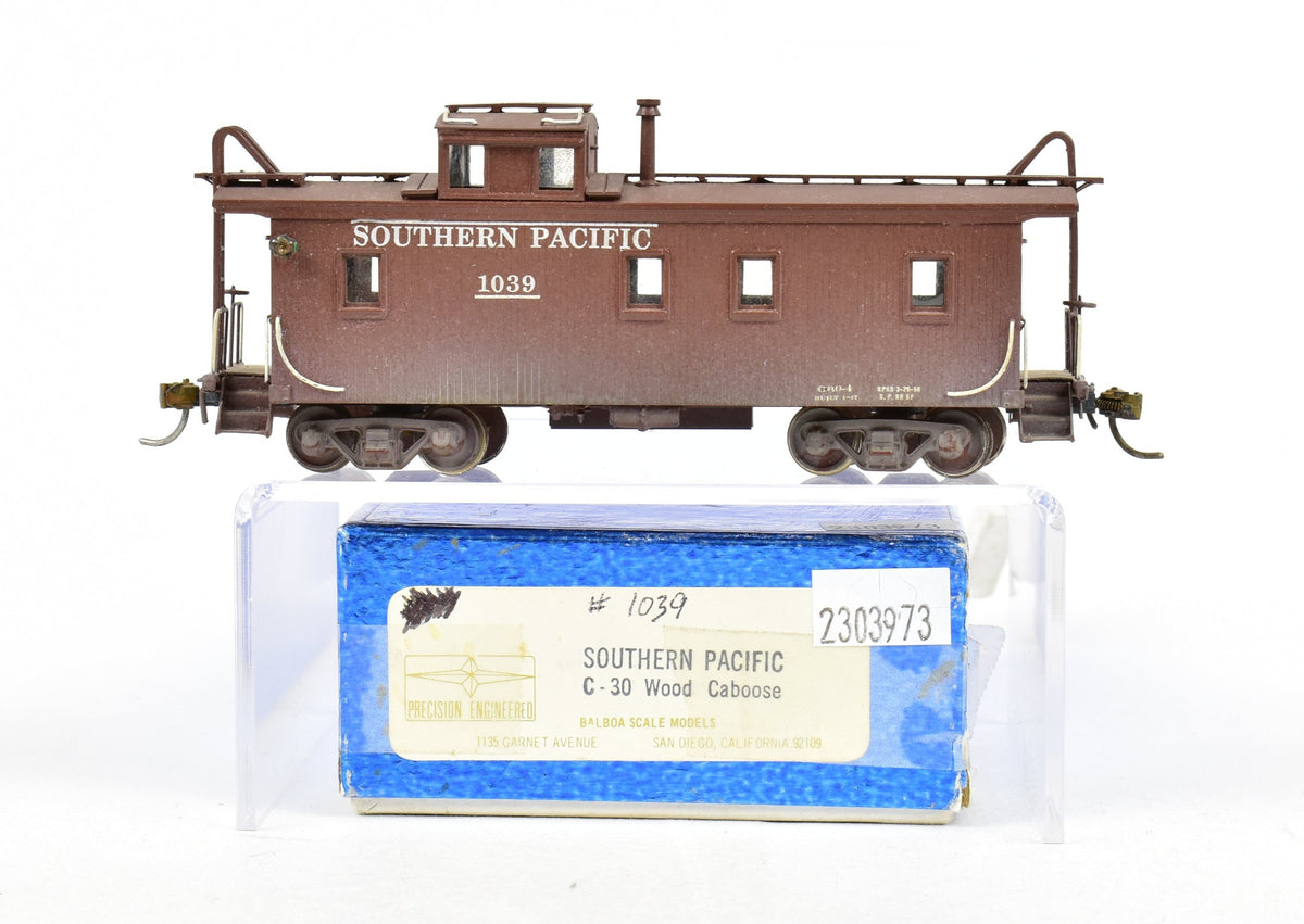 HO Brass Balboa SP - Southern Pacific C30-1 Wood Caboose Custom Painte ...