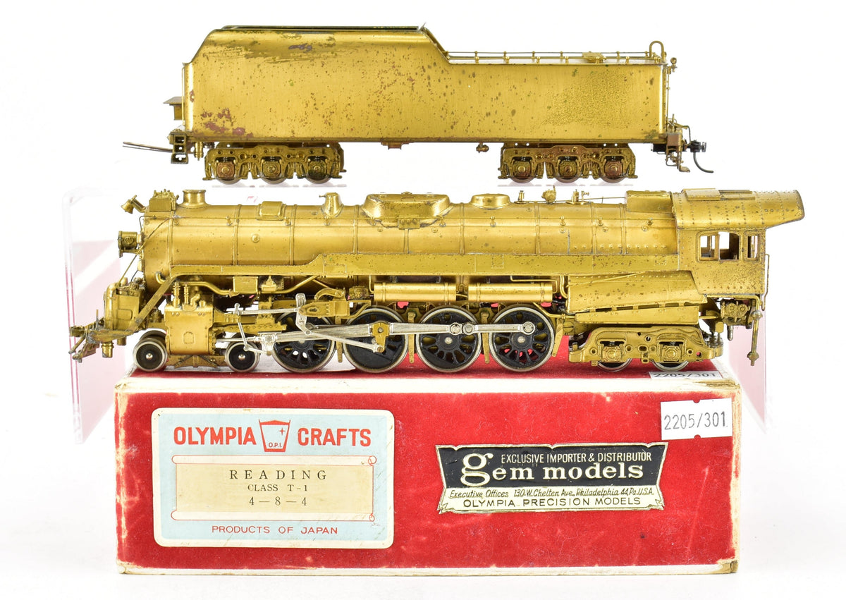 HO Brass CON Gem Models RDG - Reading Class T-1 4-8-4 Ruby Series Mode ...