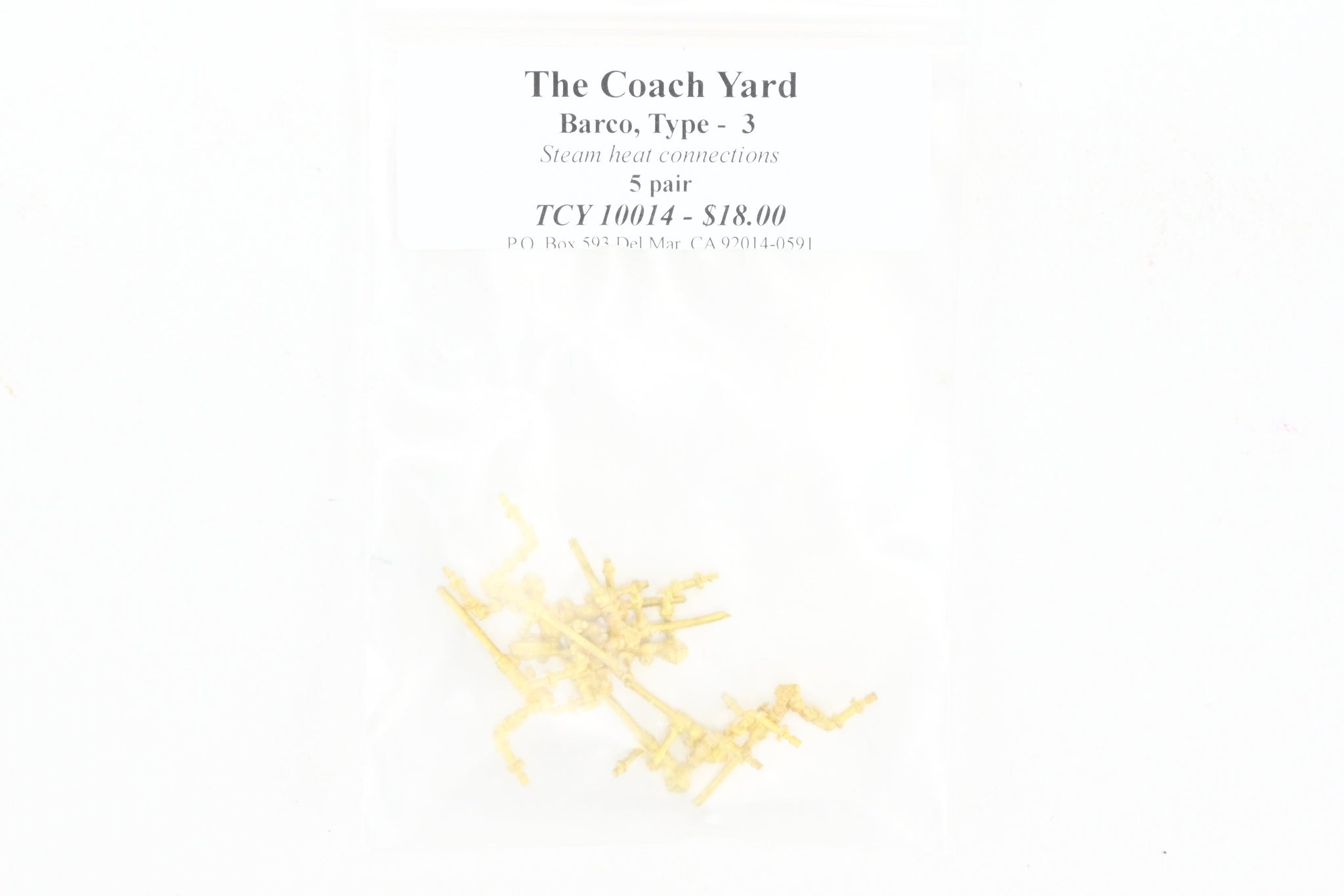HO Brass TCY - The Coach Yard TCY-10014 Various Roads Barco Type 3 Ste ...