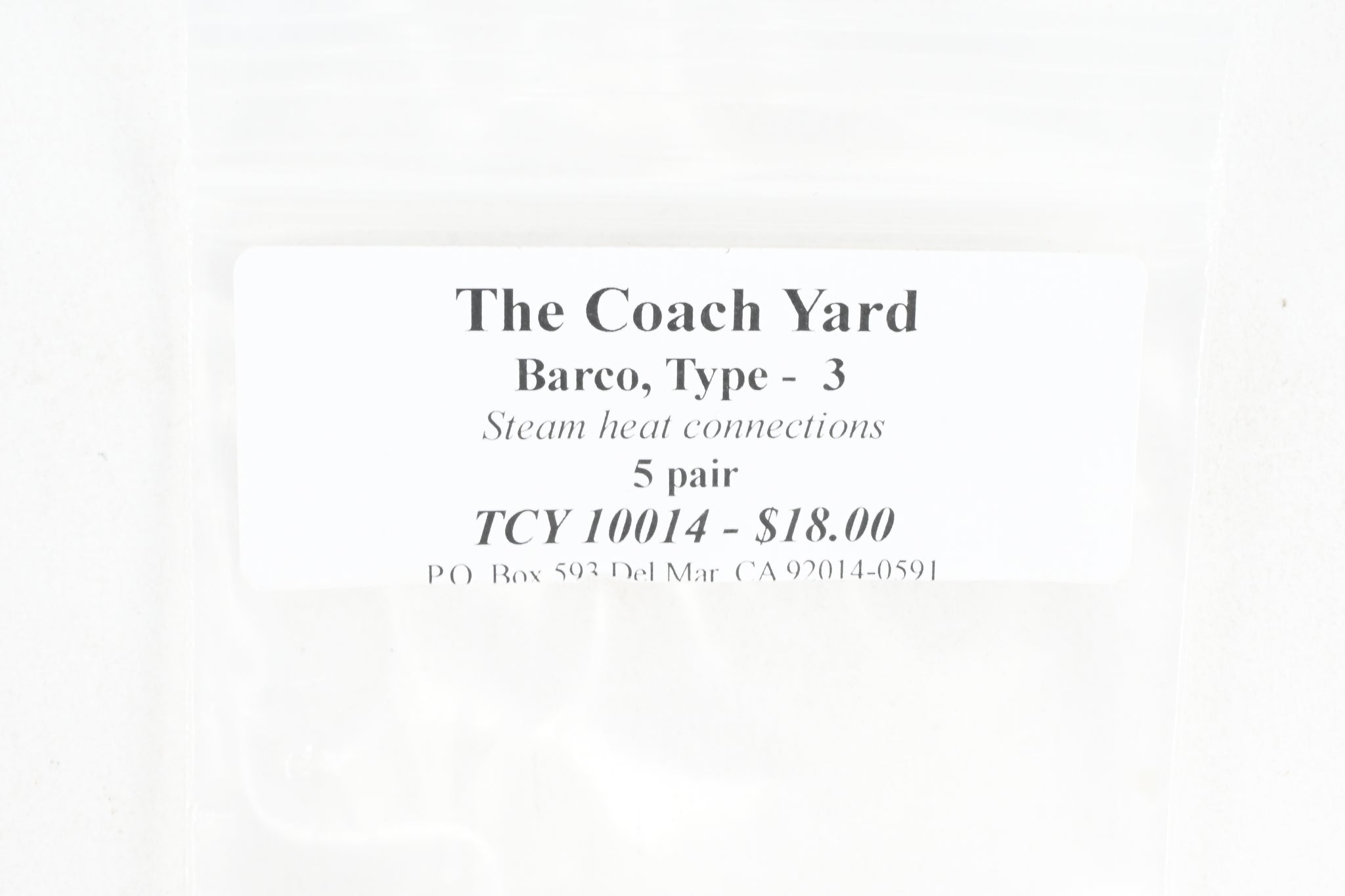 HO Brass TCY - The Coach Yard TCY-10014 Various Roads Barco Type 3 Ste ...
