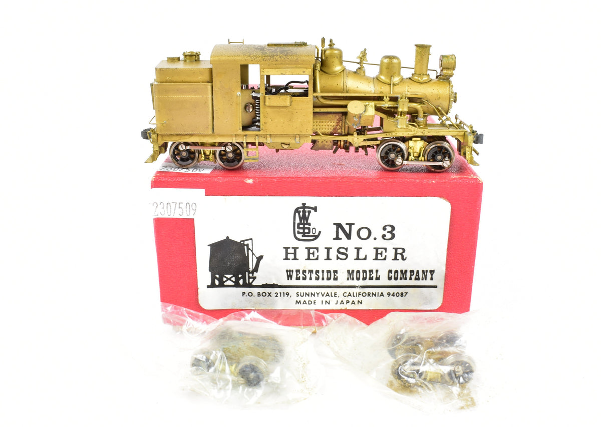 HO or HOn3 Brass Westside Model Co. Westside Lumber Co. Heisler #3 ...