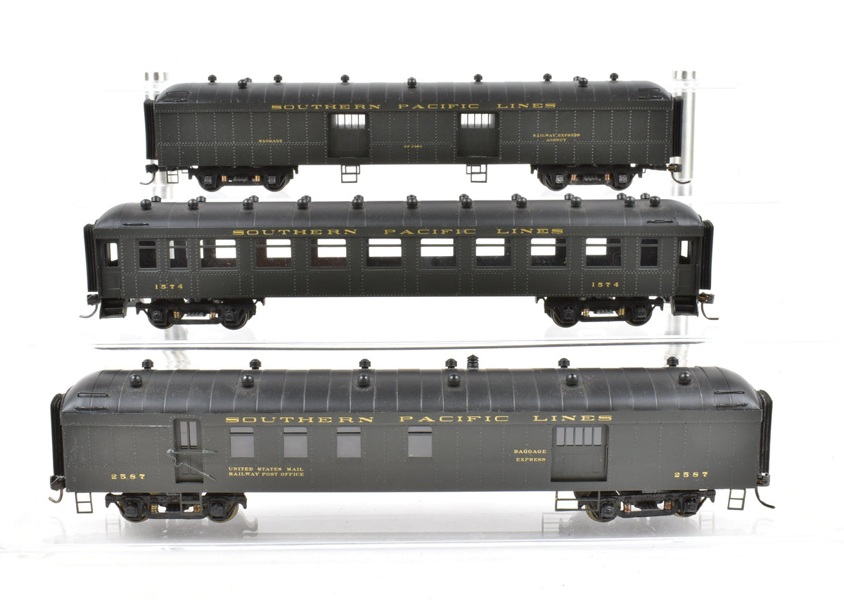 HO Brass Ken Kidder SP - Southern Pacific 3-Car Harriman Set Custom Pa ...