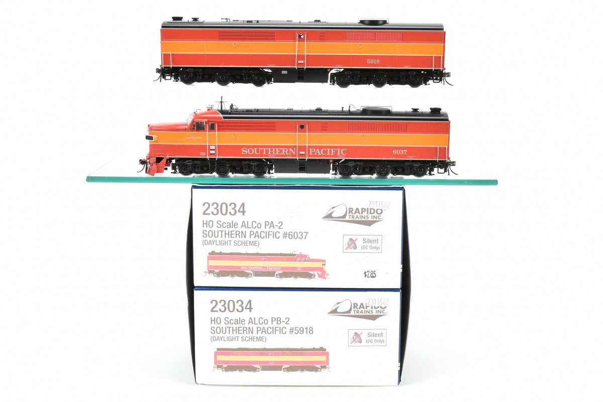 HO Rapido Trains, Inc. SP - Southern Pacific ALCo. PA2/PB2 Set Standar ...