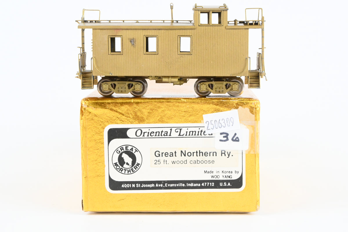 HO Brass Oriental Limited GN - Great Northern 25 Foot Caboose ...