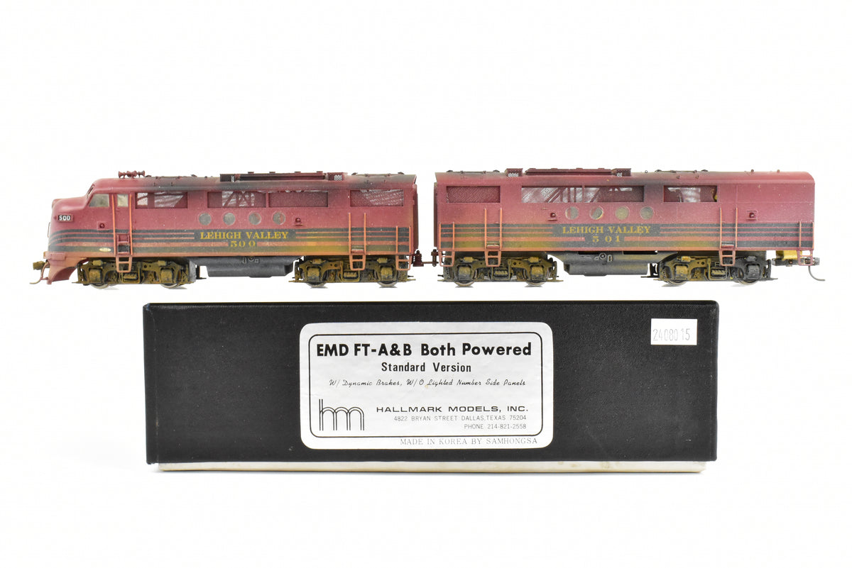HO Brass Hallmark Models LV - Lehigh Valley EMD FT A/B Set CP w/Heavy ...