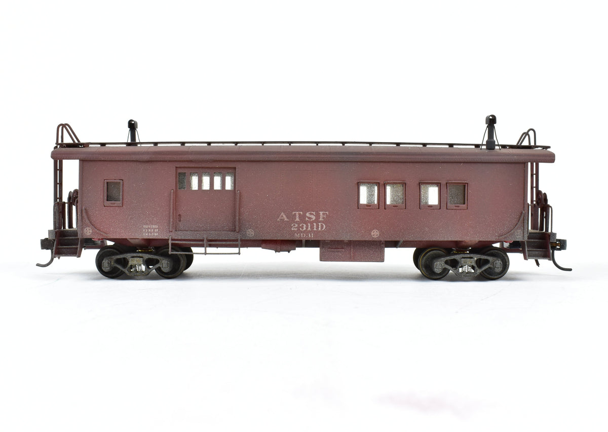 HO Brass Hallmark Models ATSF - Santa Fe Transfer Caboose Custom Paint – ReSourced Rails
