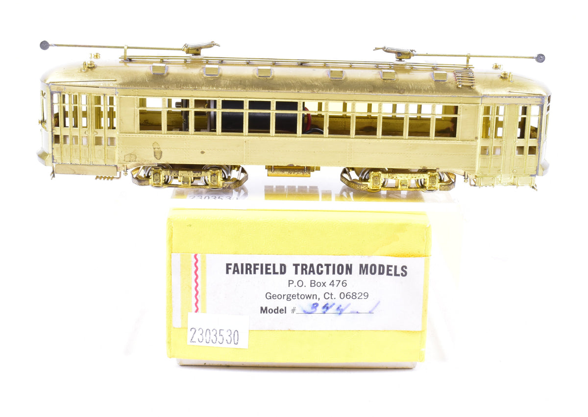 HO Brass Fairfield Models 344-1 CSL - Chicago Surface Lines 169 Car Ne ...