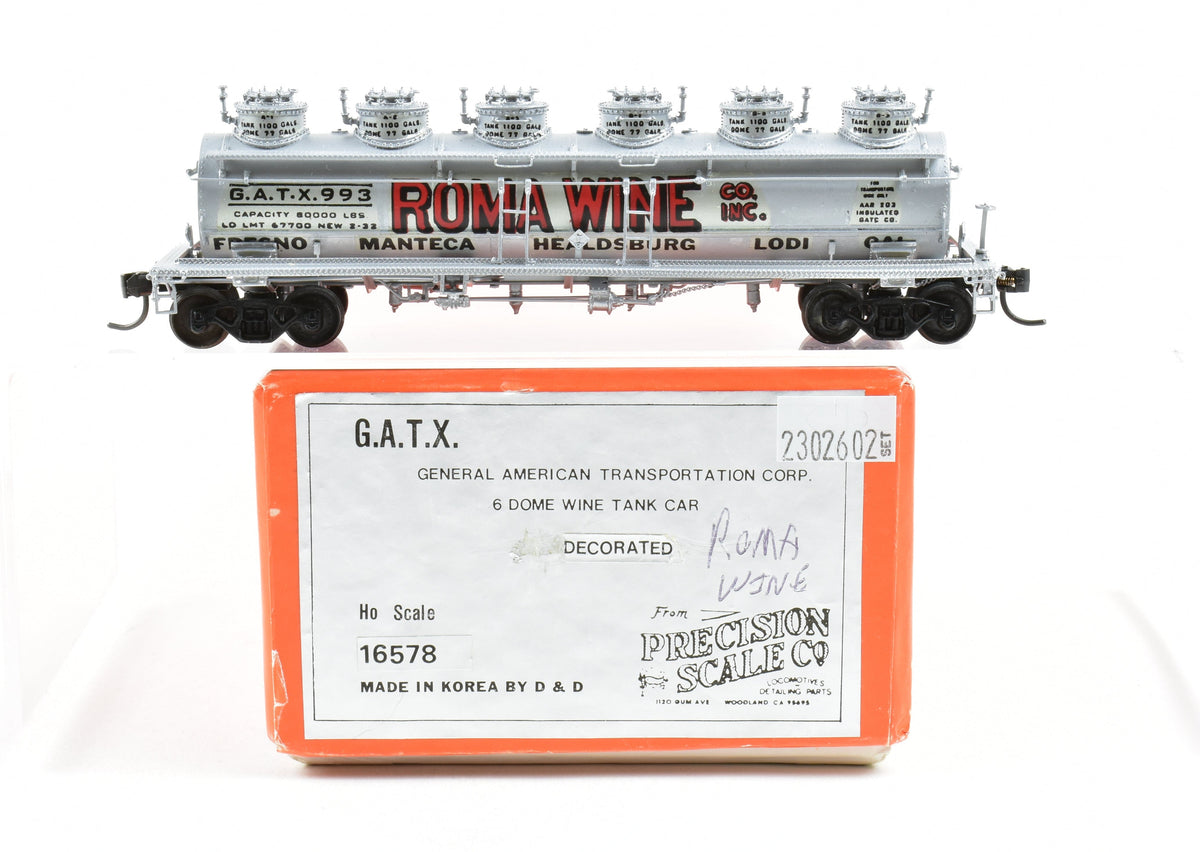 HO Brass CON PSC - Precision Scale Co. Undecorated G.A.T.X. 6 Dome-Win ...