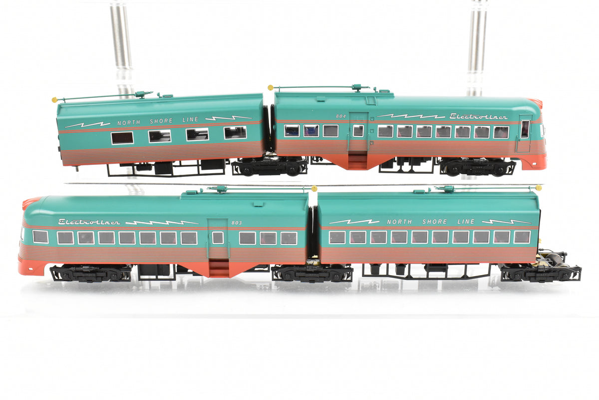 HO Plastic ConCor CNS&M - North Shore Line "Electroliner" 4-Car Set ...