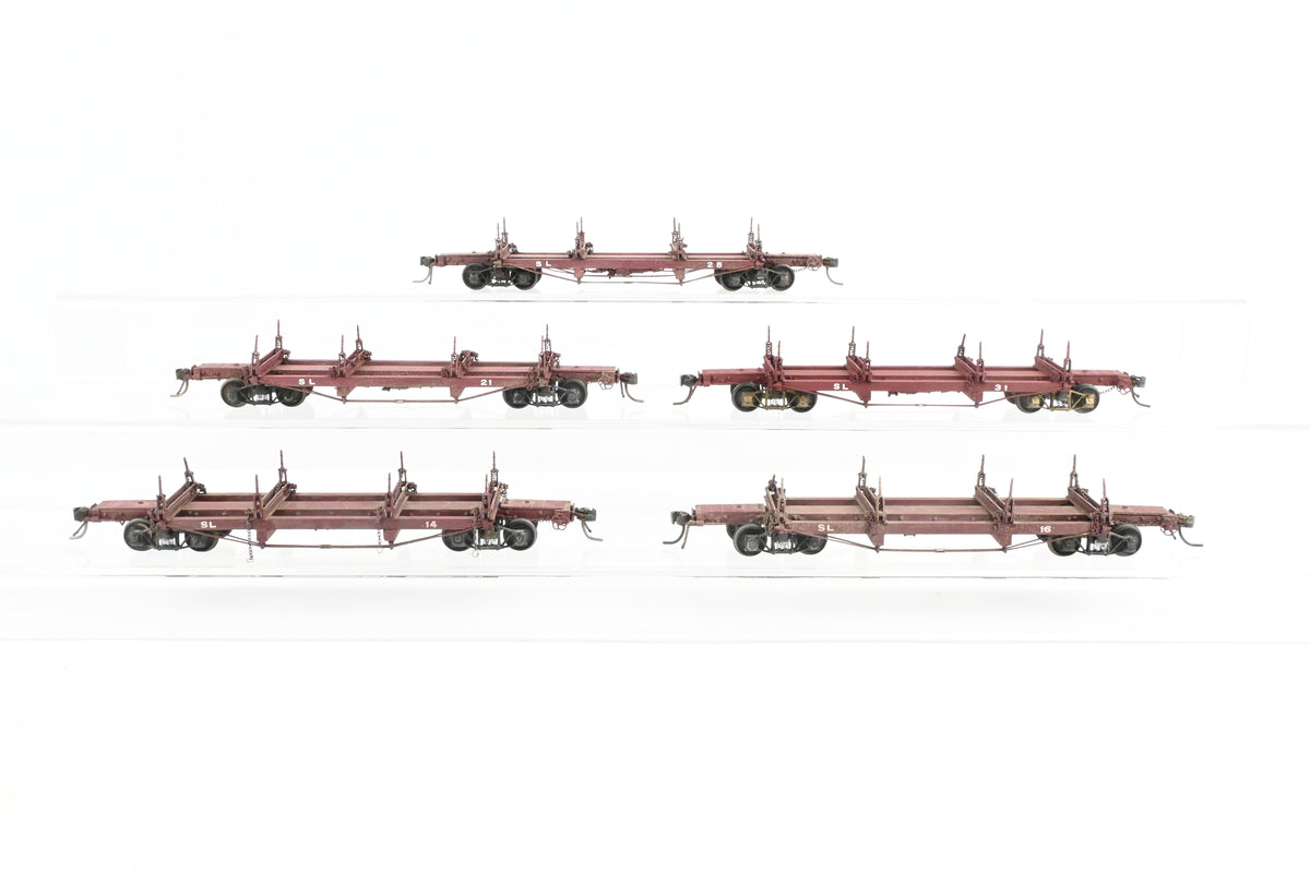 HO Kadee Quality Products Various Roads Logging Car 5-Pack Custom Buil ...