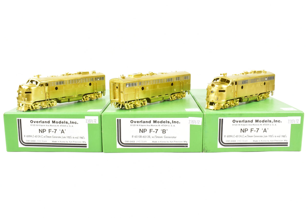 HO Brass OMI - Overland Models Inc. NP - Northern Pacific EMD F7 A/B/A ...