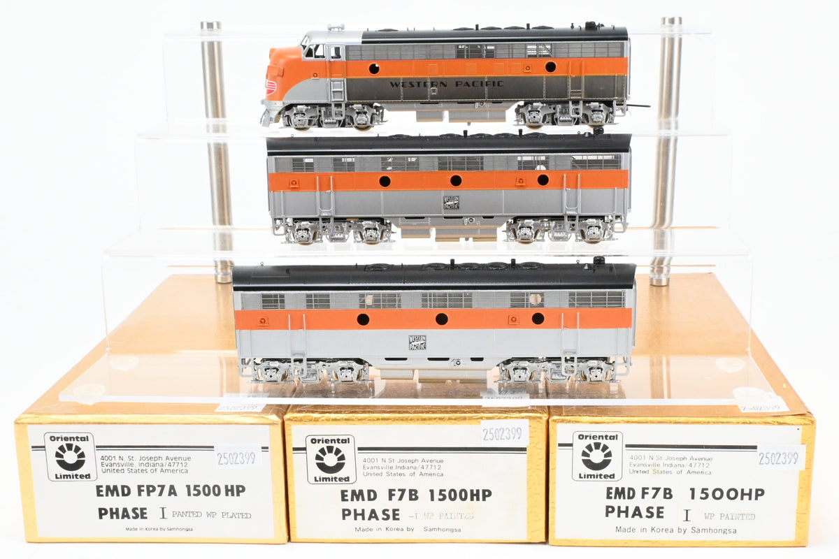 HO Brass Oriental Limited WP - Western Pacific EMD FP7A/F7B/F7B FP Zep – ReSourced Rails