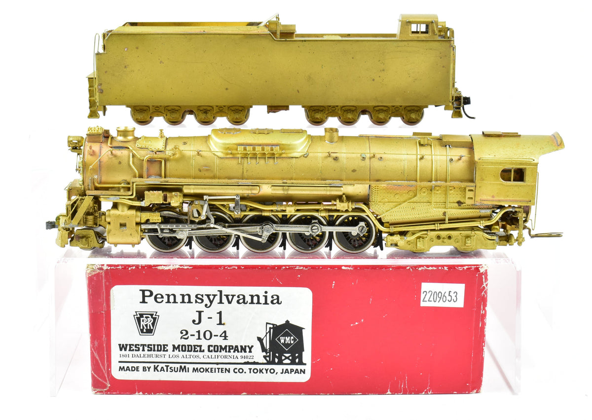 HO Brass Westside Model Co. PRR - Pennsylvania Railroad J-1 2-10-4 ...