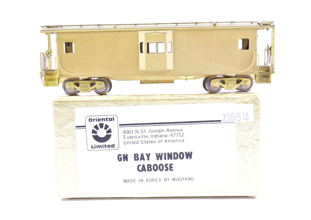 HO Brass Oriental Limited GN - Great Northern Bay Window Caboose ...