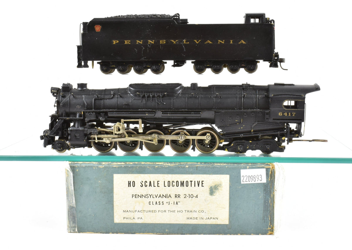 HO Brass HOT - HO Train Co. PRR - Pennsylvania Railroad J1a 2-10-4 Cus ...