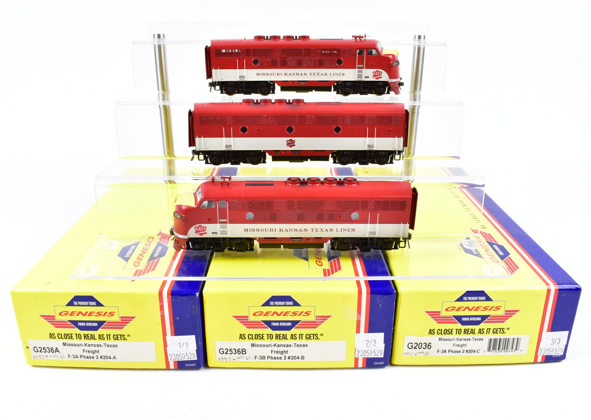 HO CON Athearn Genesis MKT - Missouri Kansas Texas EMD F3-A/F3-B/F3-A ...