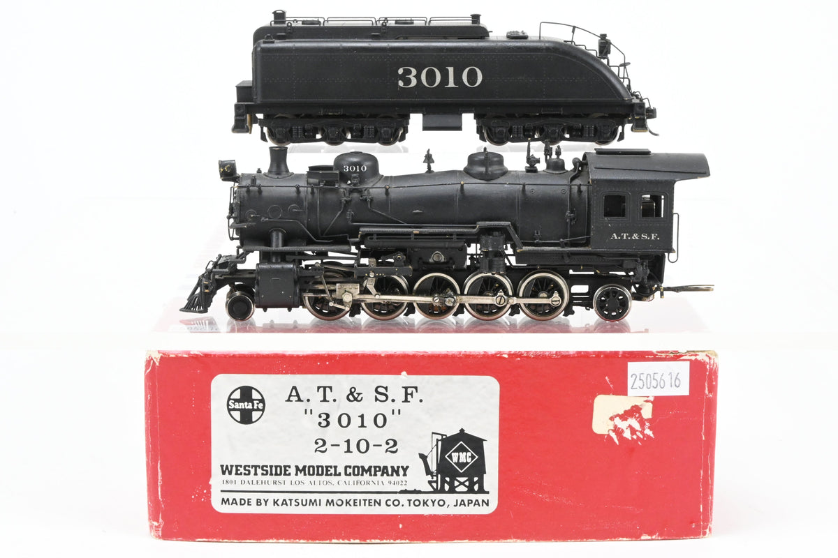 HO Brass Westside Model Co. ATSF - Santa Fe 3010 Series 2-10-2 Custom ...