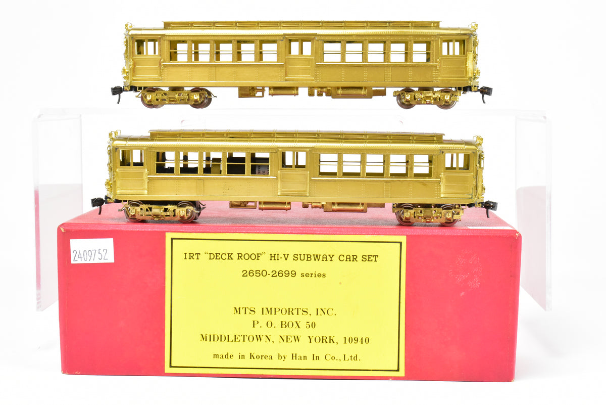 HO Brass MTS Imports IRT - Interborough Rapid Transit "Deck Roof" Hi-V ...