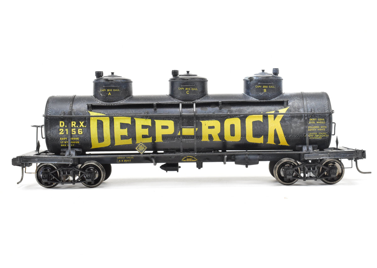 O Scale Brass Unknown Importer DRX - Deep Rock 3-Dome Tank Car C/P NO ...