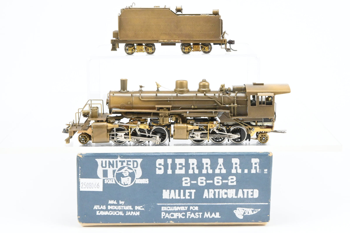 HO Brass PFM - United Sierra Railroad 2-6-6-2 Articulated Ex. Weyerhau ...