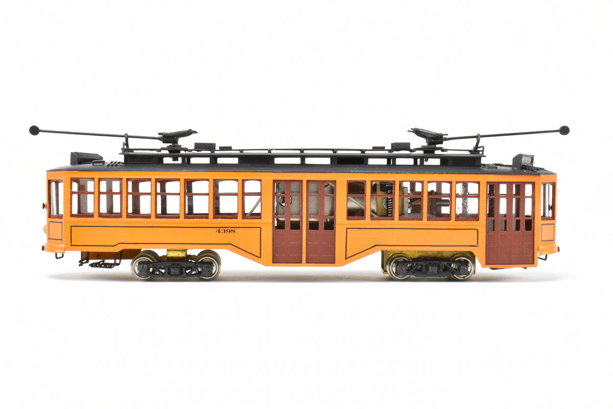 HO Brass Fairfield Models Pittsburgh Railway Co. Jones Trolley Car Dou ...