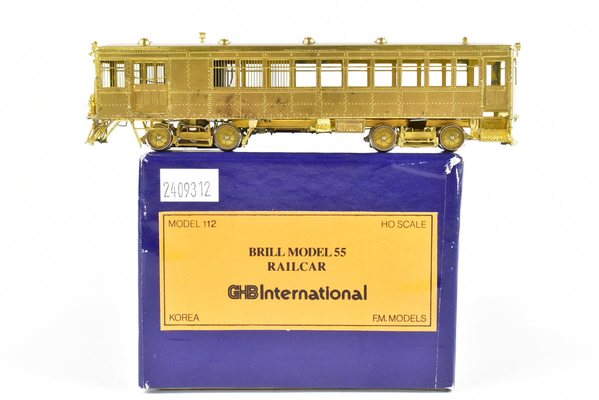 HO Brass CON GHB International Various Roads Brill Model 55 Railcar ...