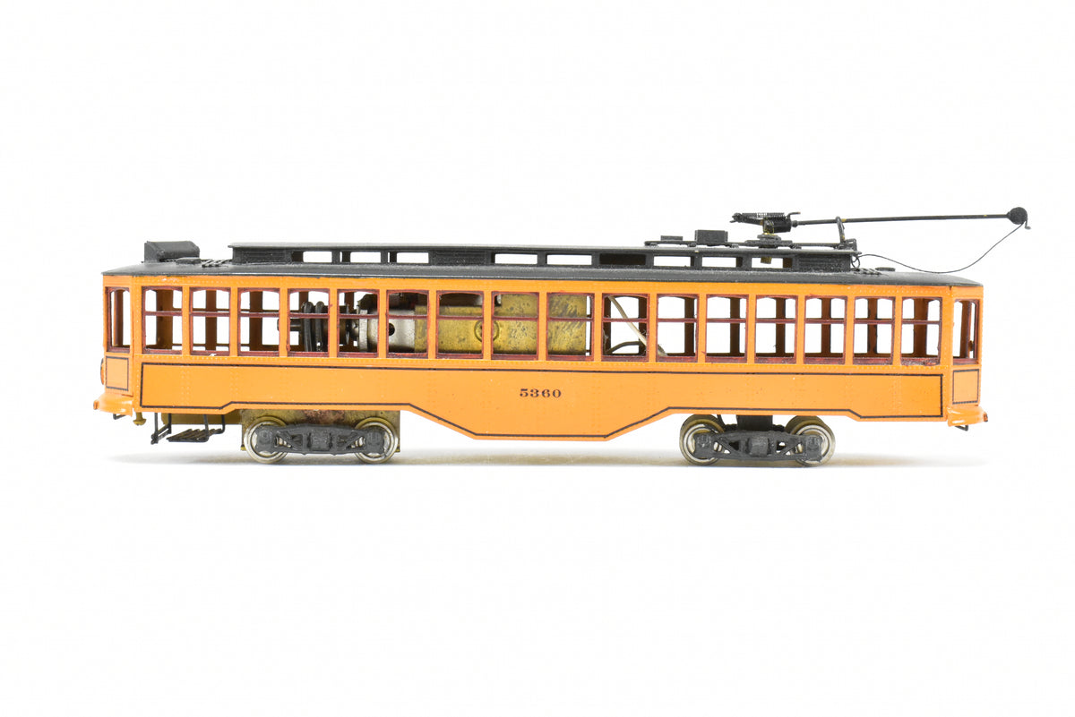 HO Brass Fairfield Models Pittsburgh Railway Co. Jones Trolley Car Sin ...