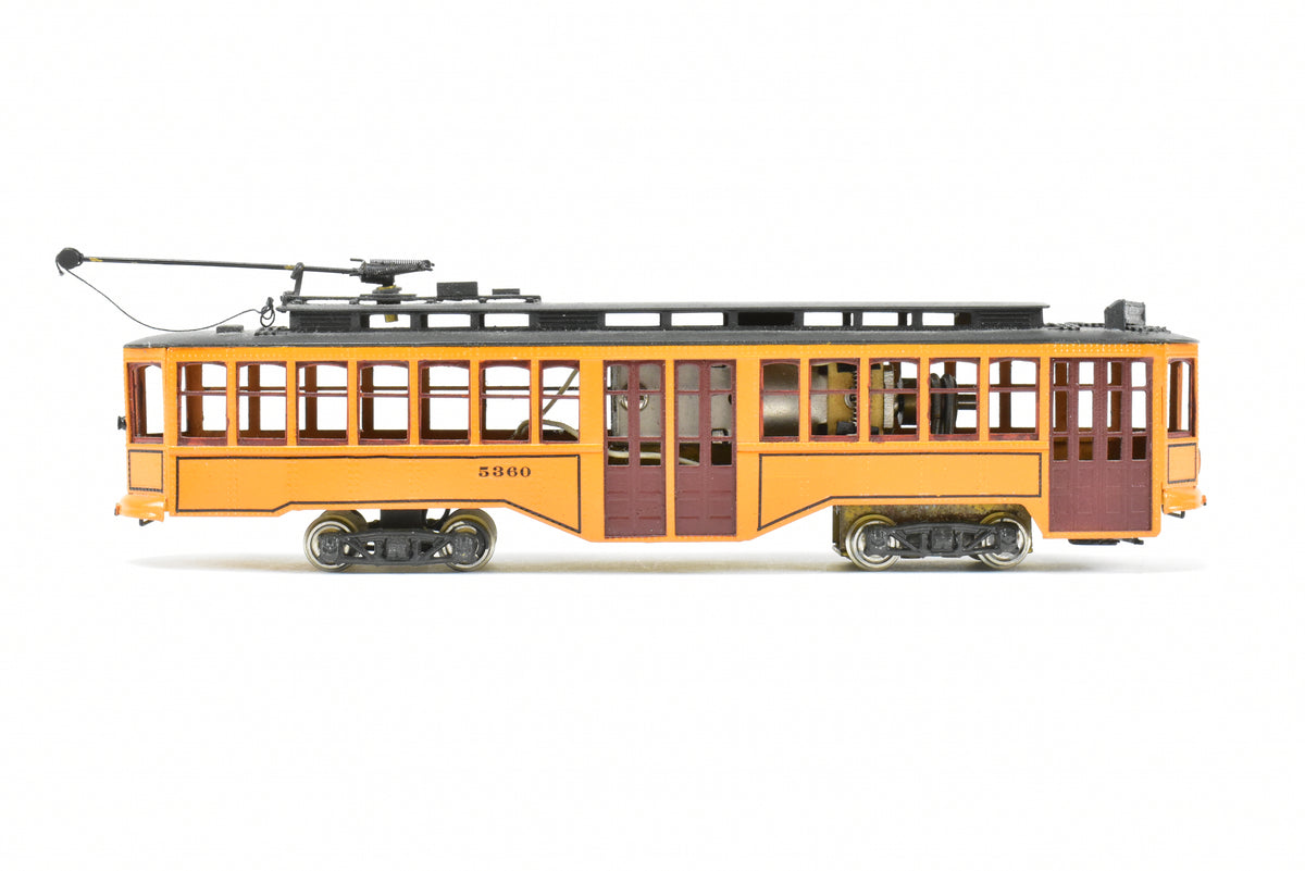 HO Brass Fairfield Models Pittsburgh Railway Co. Jones Trolley Car Sin ...